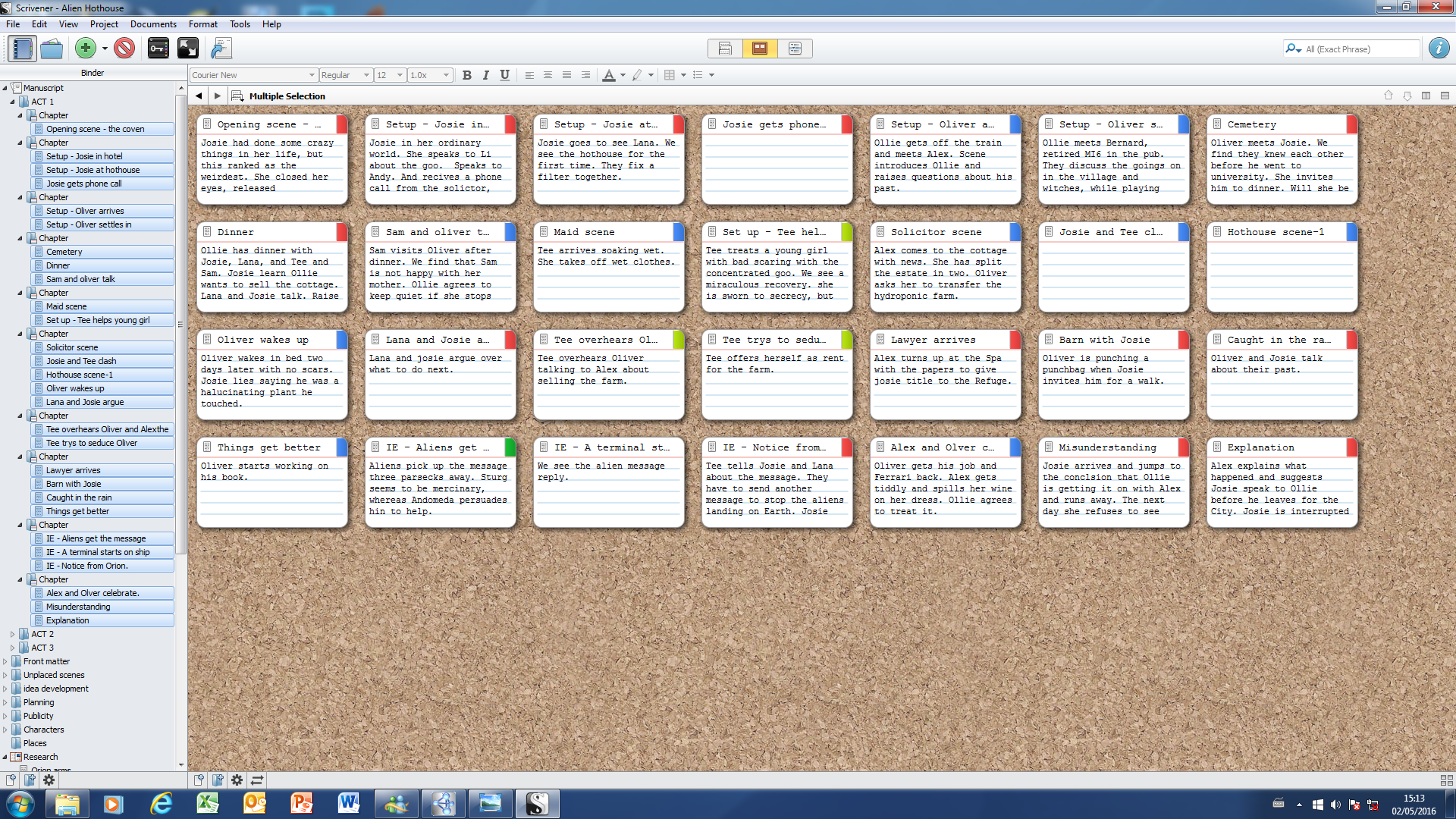 Story boarding – JMJ Williamson